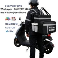China Large Grocery Storage Fast Food Free Delivery Thermal Distribution Motorcycle Food Delivery Bag Bike Boxes Takeaway Rider Food Waterproof Thicken Outdoor Backpack Food Delivery Insulated Pizza Bag for sale
