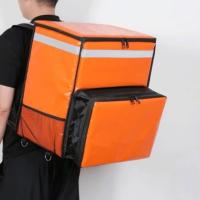 China ODM/OEM Factory Customization Portable Large Reusable Delivery Motorcycle Food Delivery Bag For Pizza Takeaway Rider Food Waterproof Thicken Outdoor Backpack Food Delivery Insulated Pizza Bag for sale