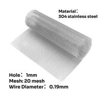China Mesh 304 Stainless Steel Woven Wire Vent Screen Roll - Fine Mesh & Cloth Vent Screen Dutch Weave Knitted Stainless Steel Wire Mesh Woven for Bending & Welding Cut to Size Services Available for sale