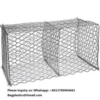 China Galfan Welded Gabion Retaining Walls 200x100x50 Welded Gabion Box 2x1x0.5m Gabion Basket Stone Cage Garden Fence Garden Stone Wire Basket Fencing for sale