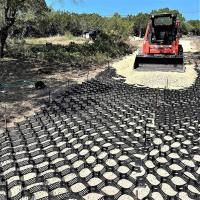 China Heavy-Duty Honeycomb Geogrid For Soil, Gravel, Grass & Driveway Stabilization On Slopes, Walkways And Patios Driveways, Parking, Landscaping, Patios, Golf Cart ATV Paths for sale