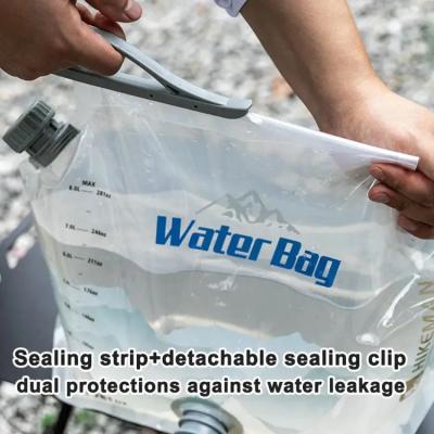 China Water Storage bag Hydration Reservoir Factory 5L 10L 20L Collapsible Kangen Water Carrier Custom Logo Expandable Pouch Storage Foldable Spout Pouch With Plastic Bag for sale