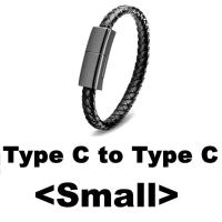 China USB C To USB C Short Charging Cable 7.9in Portable Fashion Fast Bracelet Charger Wrist Data Transfer Cord For IOS Huawei Samsung Galaxy LG Android for sale