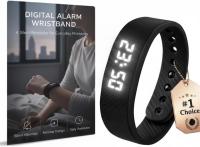 China Manufacture Smart Bracelet Fitness Watch Alarm Clock Step Counter Smart Wristband Sport Sleep Monitor Smartband Vibrating Alarm Wristband Electric Clock Watch Shock Silent Sleeps Wrist Sleep Bracelet for sale