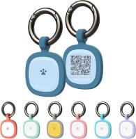 China QR tag Ring Pet Tag QR Code Tag Silicone tag rubber tag Personalized Metal Text Stainless Steel Diy Custom Logo Necklace Pet Dog ID Handmade Gifts China Jewelry Pendant Hang Name Tag for sale