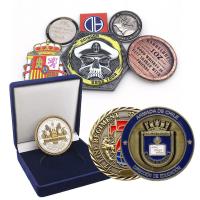 China Manufacturer Custom Design Metal Blank Logo Engraved Zinc Alloy Brass 3D Double Sided Enamel Commemorative Souvenir Custom Challenge Coin For Laser for sale