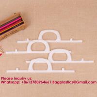 China PLASTIC HANDLE PLASTIC HANGER HANDLE BAG HANGER BAG Wholesale Plastic Detachable Bag Handle Packaging Bag Handles Hanger White 13cm 20cm For Packing Gift Storage Bags Accessories for sale