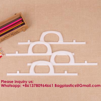 China PLASTIC HANDLE PLASTIC HANGER HANDLE BAG HANGER BAG Wholesale Plastic Detachable Bag Handle Packaging Bag Handles Hanger White 13cm 20cm For Packing Gift Storage Bags Accessories for sale