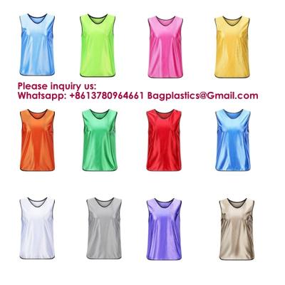 China Pinnies Set Of 12/24 Scrimmage Vests, Team Practice Sports For Child Youth/Adult, Lightweight Basketball Jersey Soccer Pinnies Youth with Numbers Scrimmage Team Practice Vests Pennies Jerseys for sale