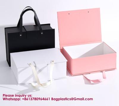 China Luxury Foldable Gift Box With Removable Ribbon | Collapsible Box With Magnetic Closure | Weddings, Bridal Showers, Corporate Gifts | 100% Recycled Paper (Medium Large, Metallic Copper) for sale