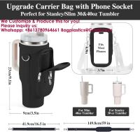 China Cup Holder Pouch Bottle Carrier Bag Stanley Cup Bag Stanley Cup Sleeve Stanley Cup Holder Neoprene Bag Neoprene Pouch Cup Accessories for sale