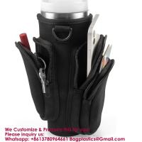 China RhineStone Decoration Acessories, Tumbler With Handle,Pink Insulated Neoprene Cup Holder Pouch W/Adjustable Strap For Quencher H2.0 Stanley Cup Accessories for sale