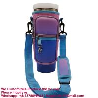 China Water Bottle Carrier Bag for Stanley Cup 40/30oz with Phone Holder Pockets, Neoprene Water Bottle cup Holder Pouch Bottle Carrier Bag Stanley Cup bag Stanley Cup sleeve Stanley Cup holder for sale