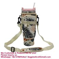 China Water Bottle Carrier Bag for Stanley Cup 40/30oz with Phone Holder Pockets, Neoprene Water Bottle cup Holder Pouch Bottle Carrier Bag Stanley Cup bag Stanley Cup sleeve Stanley Cup holder for sale