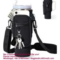 China Water Bottle Carrier Bag for Stanley Cup 40/30oz with Phone Holder Pockets, Neoprene Water Bottle cup Holder Pouch Bottle Carrier Bag Stanley Cup bag Stanley Cup sleeve Stanley Cup holder for sale