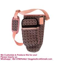 China Adjustable Strap Neoprene 40oz Water Bottle Carrier Sleeve Pouch Tumbler Cup Holder Sling Bag With Phone Pocket for sale
