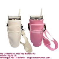 China Customizable Foldable Durable Waffle-Embossed Neoprene Cup Sleeves | Reusable Insulated Lightweight Cola & Bottle Sleeves for sale