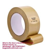 China Recyclable Packaging Tape Self Adhesive Box Tape For Shipping, Sealing, Moving & Masking Eco-Friendly Kraft Paper Tape, Biodegradable Heavy Duty Packing Tape for sale