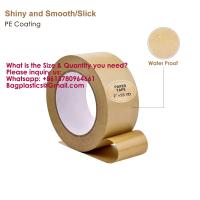 China Recyclable Packaging Tape Self Adhesive Box Tape For Shipping, Sealing, Moving & Masking Eco-Friendly Kraft Paper Tape, Biodegradable Heavy Duty Packing Tape for sale