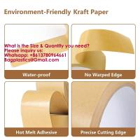 China Recyclable Packaging Tape Self Adhesive Box Tape For Shipping, Sealing, Moving & Masking Eco-Friendly Kraft Paper Tape, Biodegradable Heavy Duty Packing Tape for sale