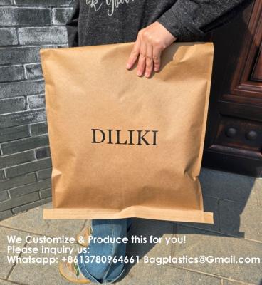 China Custom Printed Design Clothing Courier Package Shipping Poly mailer Paper Mailer Biodegradable Kraft Cardboard Mail Envelope Paper Mailing Bag for sale