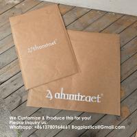 China Custom Printed Design Clothing Courier Package Shipping Poly mailer Paper Mailer Biodegradable Kraft Cardboard Mail Envelope Paper Mailing Bag for sale