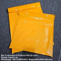 China Custom Logo Polypropylene Button Closure Fabric Mailing Bag For Clothes Packaging With 2 Tape And Tear Strip On The Top Envelope Self-Adhesive Bag Express Clothing Small Card Envelope for sale
