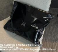 China Custom Logo Polypropylene Button Closure Fabric Mailing Bag For Clothes Packaging With 2 Tape And Tear Strip On The Top Envelope Self-Adhesive Bag Express Clothing Small Card Envelope for sale