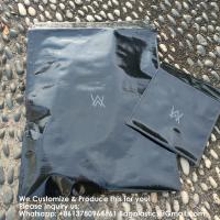 China Custom Logo Polypropylene Button Closure Fabric Mailing Bag For Clothes Packaging With 2 Tape And Tear Strip On The Top Envelope Self-Adhesive Bag Express Clothing Small Card Envelope for sale