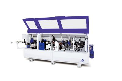China 6KW Power 12m/min Feed Speed Compact Dimensions Straight Edge Bander Panel Edge Banding Machine for sale