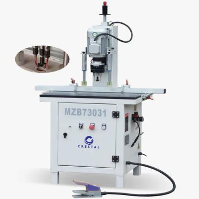 China Single head hinge drill machine with 220V/380V voltage, 3*2pcs Number of Spindle and 60mm Manimum drilling depth for woodworking for sale