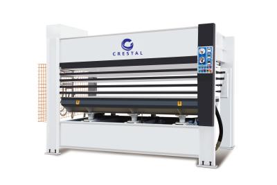 China 5 Layers Hydraulic Hot Press Machine with 160t Total Pressure and 3300*1300*42mm Plate Size for sale