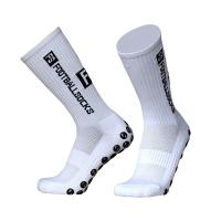 China Medium Thickness Anti Slip Rugby Socks With Round Silicone Suction Cup Grip for sale