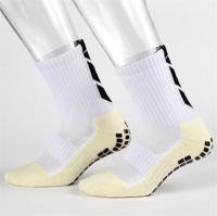 China 9 Colors Lattice Pattern Long Tube Football Socks for Men Cotton Anti Slip Soccer Socks for sale