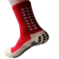 China Anti Slip Football Socks with Acceptable OEM and Medium Thickness for sale