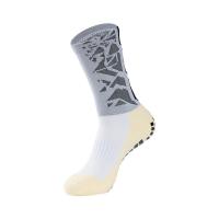 China Casual Solid Color Soccer Socks for Men Custom Logo Compression Anti-Slip Sports Socks for sale