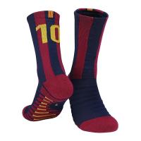 China Custom Woven Anti Slip Breathable Pattern Basketball Football Training Athletic Socks for sale
