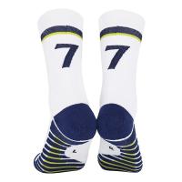 China Custom Woven Anti Slip Breathable Pattern Basketball Football Training Athletic Socks for sale