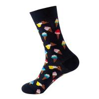 China Valentines Day Gifts Regular Style Knitted Mens Dress Socks with Happy Funny Patterns for sale