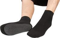 China Diabetic Adults Men Women 4 Pairs Unisex Grip Socks for Yoga Home Workout Barre Pilates Hospital Non Slip for sale
