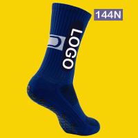 China 100% Cotton Mens Football Regular Sport Grip Socks Lace Socks for sale