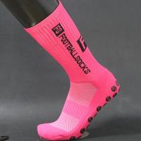 China Non Slip Soccer Socks for Adults Long Tube Crew Sport Bottom Grip Anti-slip Socks for sale