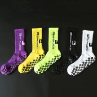 China Non Slip Soccer Socks for Adults Long Tube Crew Sport Bottom Grip Anti-slip Socks for sale