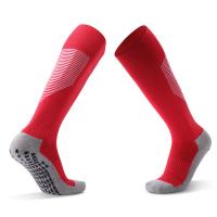 China Men's Anti-slip Deodorant Long Football Socks with Medium Thickness and Anti-slip Feature for sale