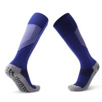 China Thick Non Slip Soccer Knitting Anti Slip Youth Grip Football Socks for Active Players for sale