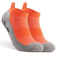 China Men's Sporty Padded Ankle Soccer Socks with Regular Style and Anti Slip Grip Bottom for sale