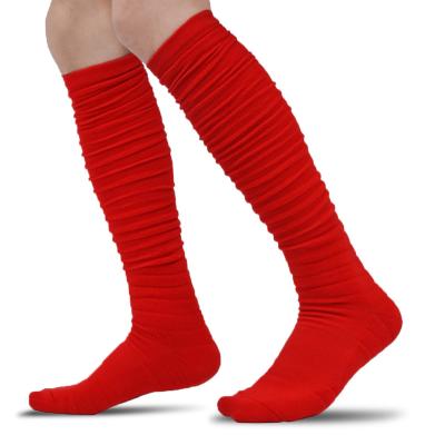China Extra Long Padded Football Scrunch Socks for Youth Athletes' Comfort and Support for sale