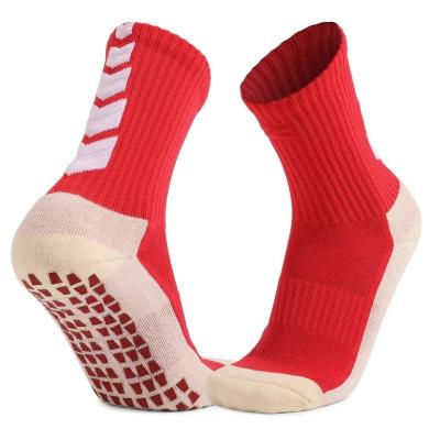China Non Slip Knee High Cotton Nylon Soccer Grip Socks for Athletic Football Custom Design for sale