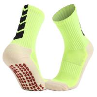 China Non Slip Knee High Cotton Nylon Soccer Grip Socks for Athletic Football Custom Design for sale