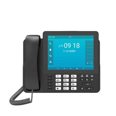 China Hotel Office 8 Inch HD Audio Video Phone System SIP Lines POE PSTN Android Cordless VoIP Audio Video for sale